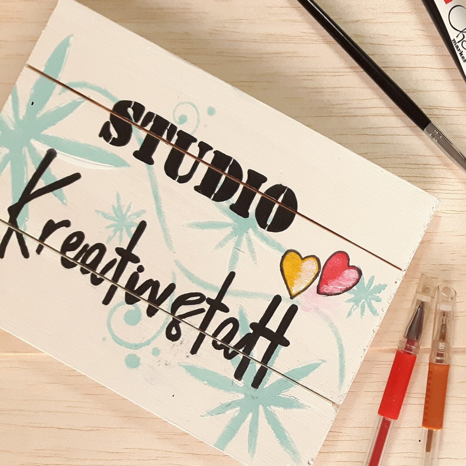 DIY - Holzschilder mit Handlettering Schrift selber machen